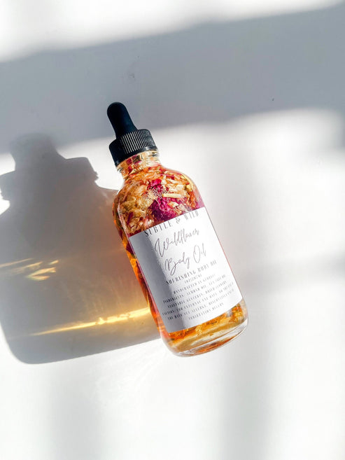 6 oz Wildflower Body Oil|Handmade Oil|Spa Gift for Her|Body Oil|Body O ...