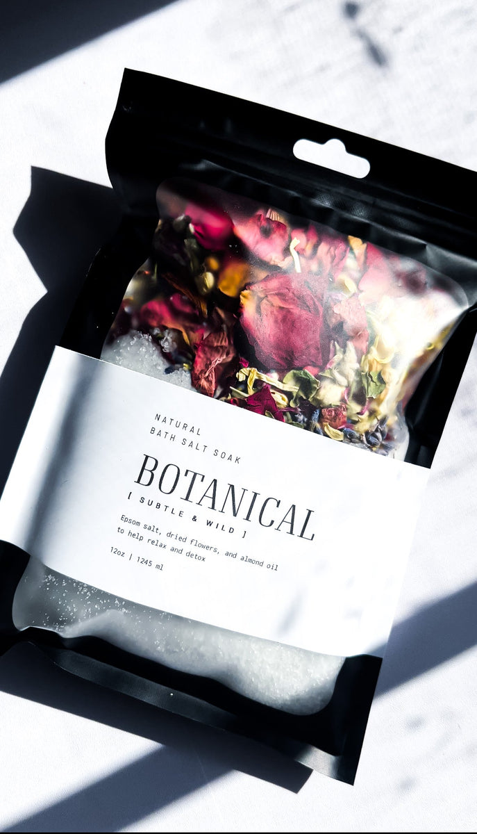 Botanical Bath Salt Soak – Subtle and Wild